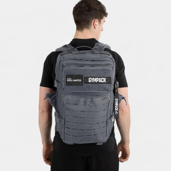 Mochila Gympack Pro 50 Litros Cinza- Impermeável e Alta Capacidade