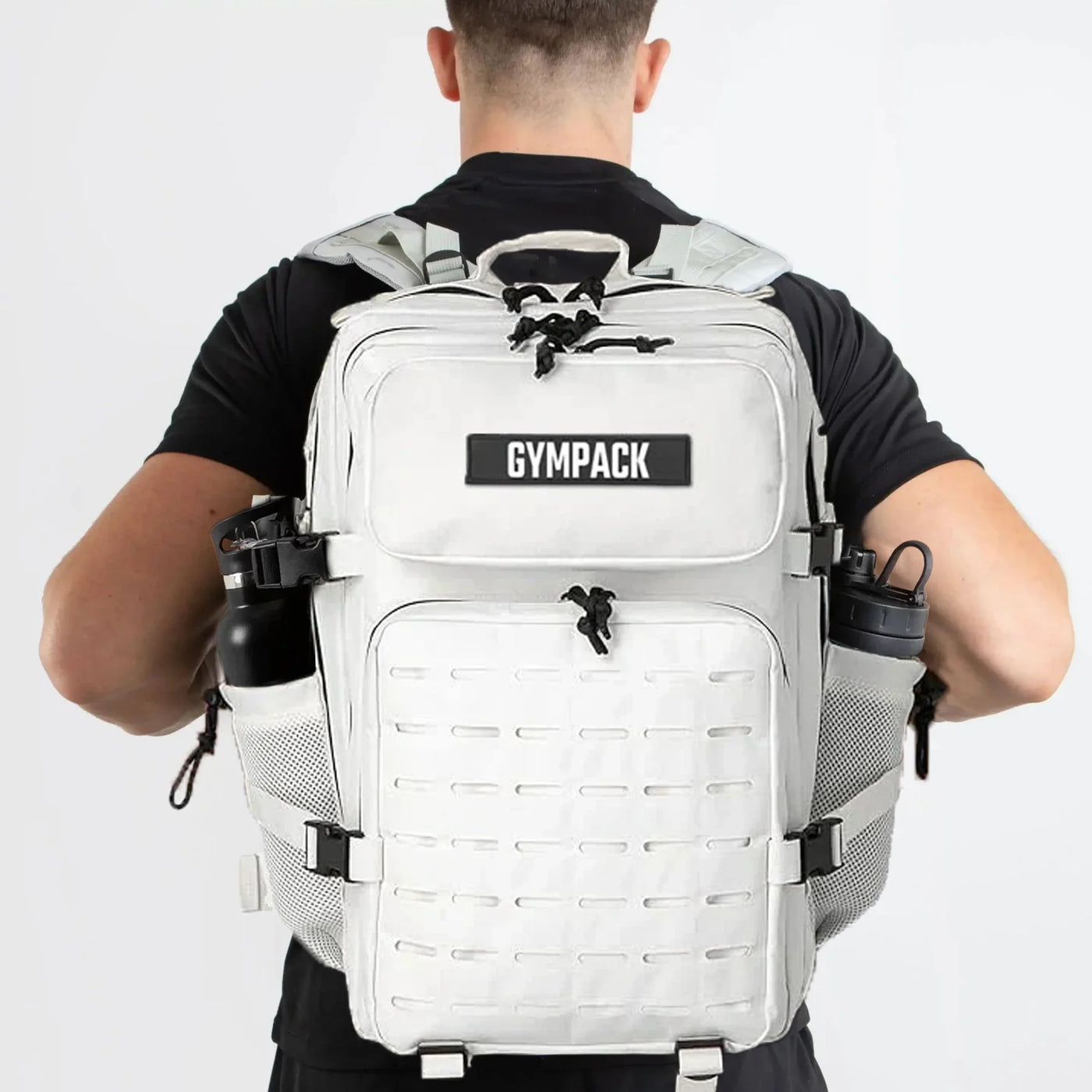 Mochila Gympack Pro 50 Litros Branca - Impermeável e Alta Capacidade