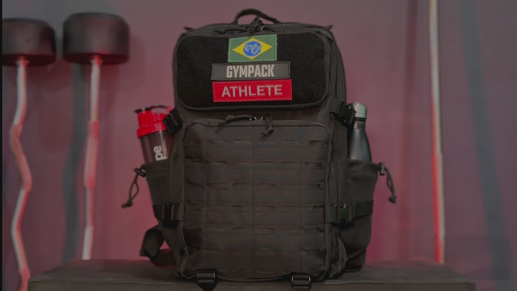 Mochila Gympack Pro 50 Litros Preta - Impermeável e Alta Capacidade